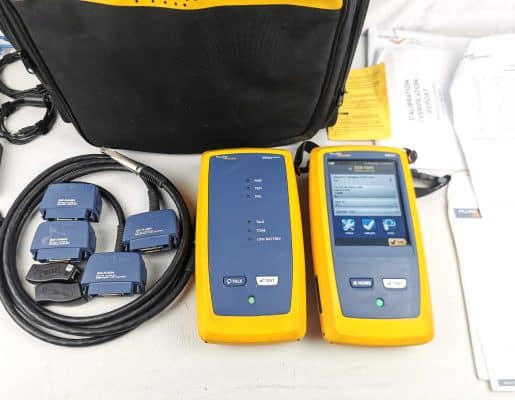 Fluke Networks DSX-5000 Cat6a LAN Cable Certifier Complete Kit