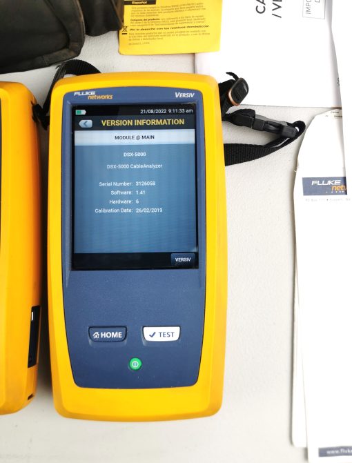 Fluke Networks DSX-5000 Cat6a LAN Cable Certifier Complete Kit